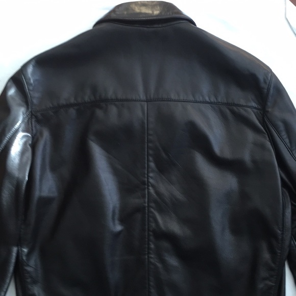 Salvatore Ferragamo | Jackets & Coats | Salvatore Ferragamo Leather ...